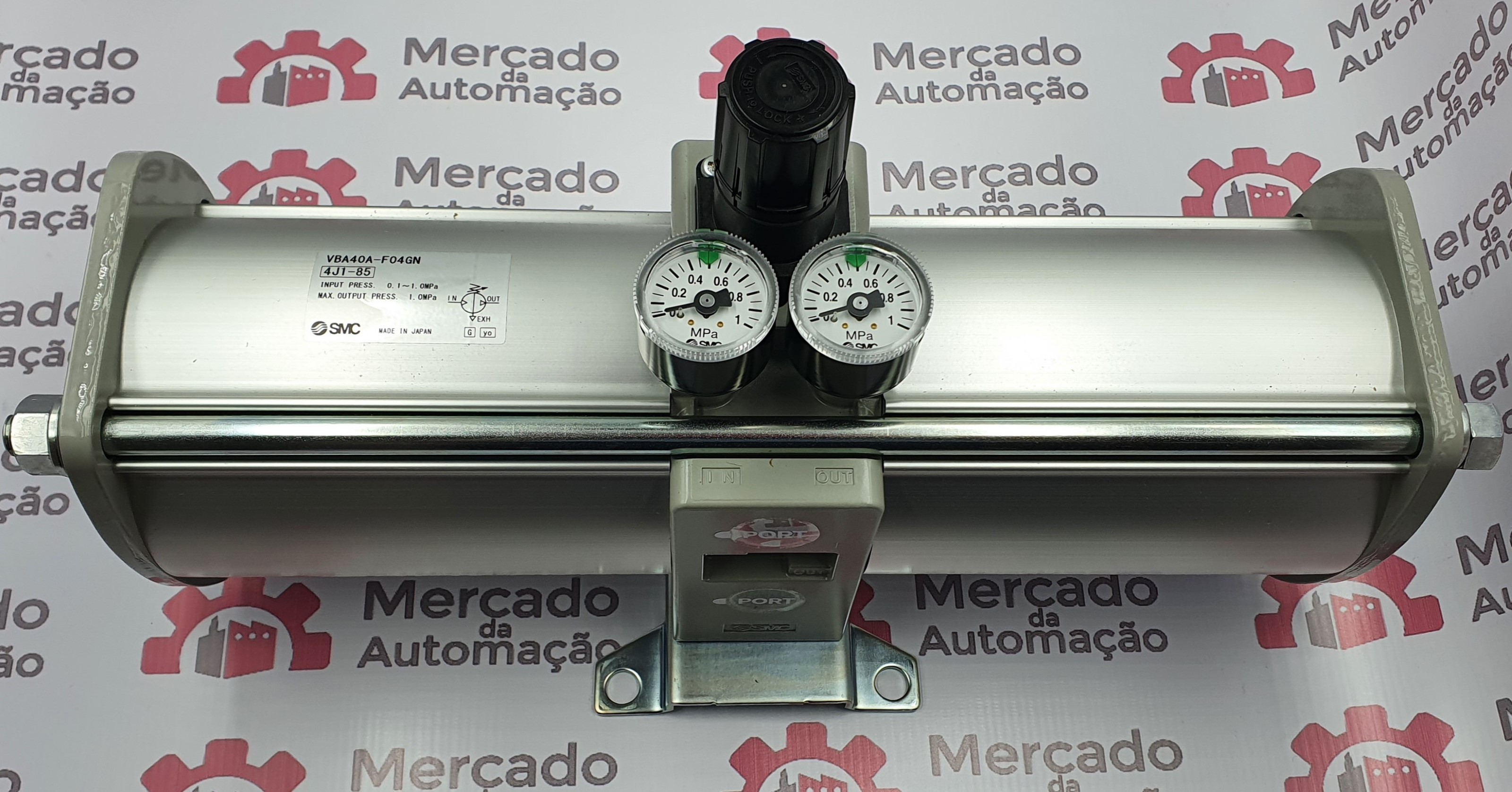 Booster multiplicador de pressão VBA40A-F04GN SMC - mercadodaautomacao